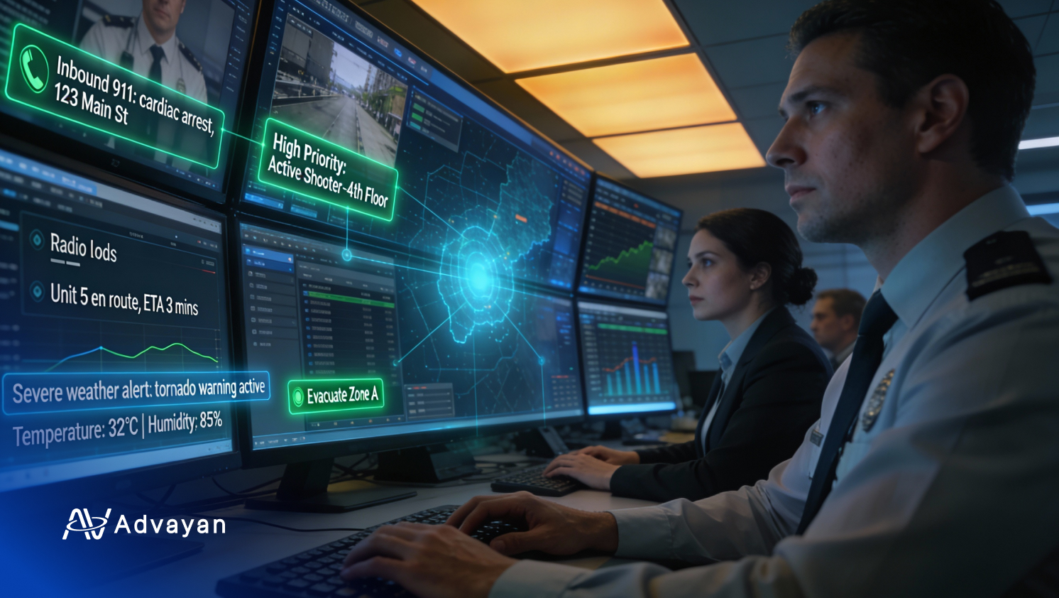 AI Enhancing Emergency Response with Text and Voice | Advayan